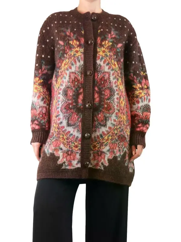 Etro Buttoned Cardigan - Brown