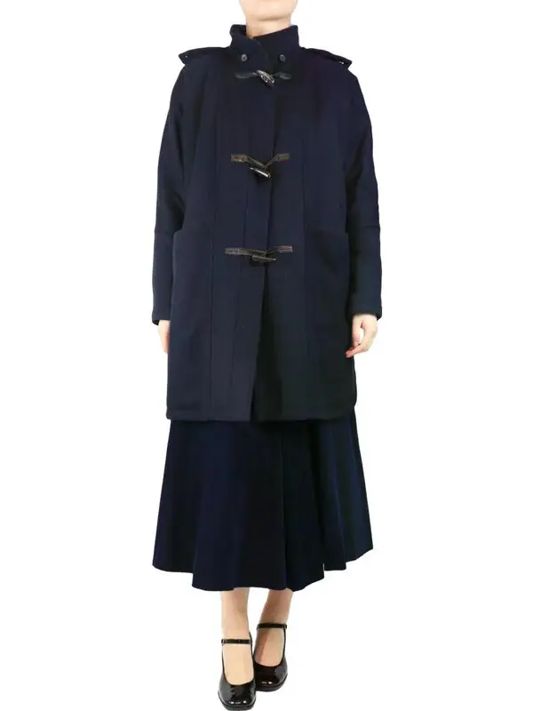 BAMFORD Hooded Duffle Single-breasted Coat - Blue