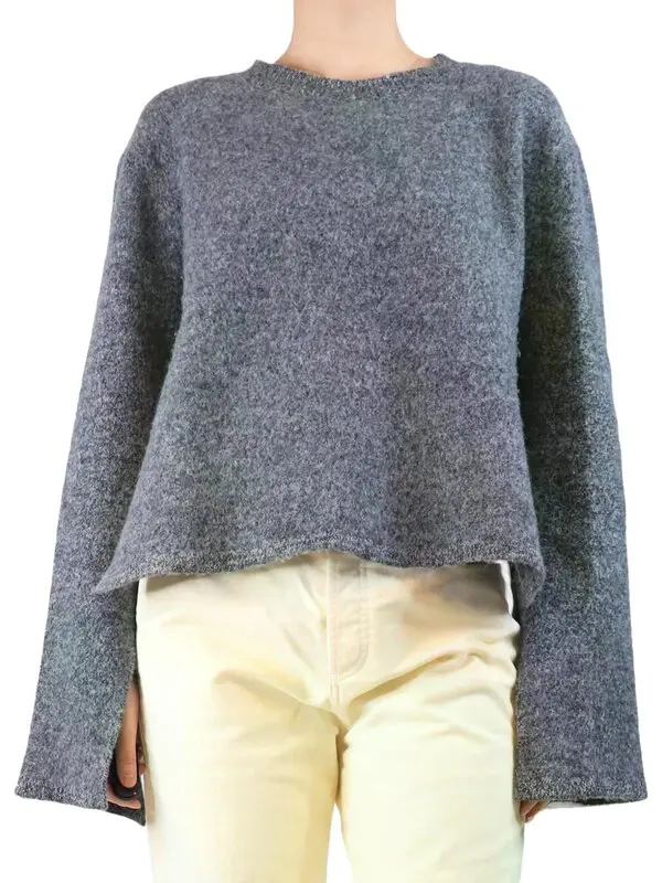 ELLERY Wool Crew Neck Sweater - Grey