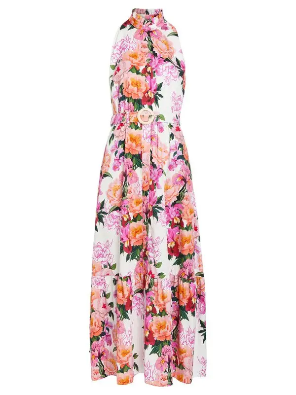 Borgo De Nor Biba Floral-print Cotton Maxi Dress - Multicoloured