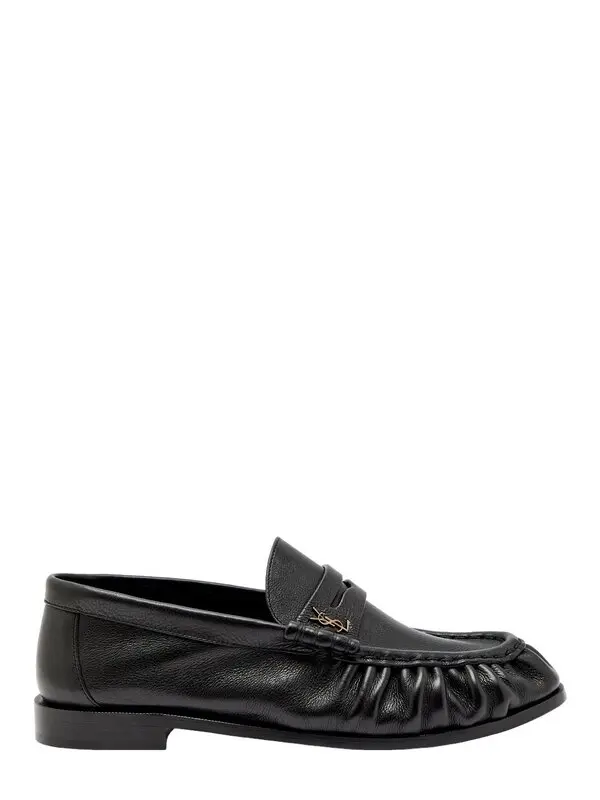 Saint Laurent Le Loafer 15 Leather Loafers - Black