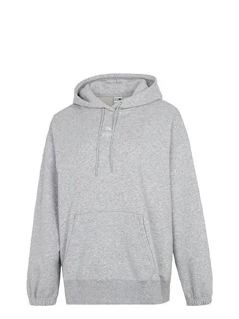 PUMA Classics Oversized Embroidered Logo Hoodie - Grey