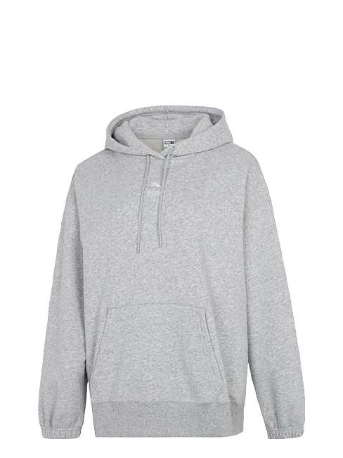PUMA Classics Oversized Embroidered Logo Hoodie - Grey