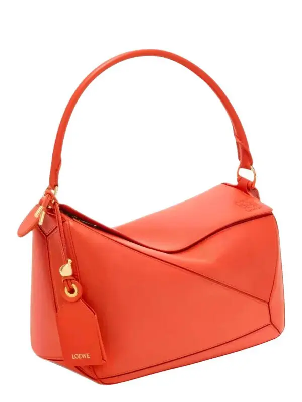 Loewe Deep Saffron Lamb Leather Bag - Orange