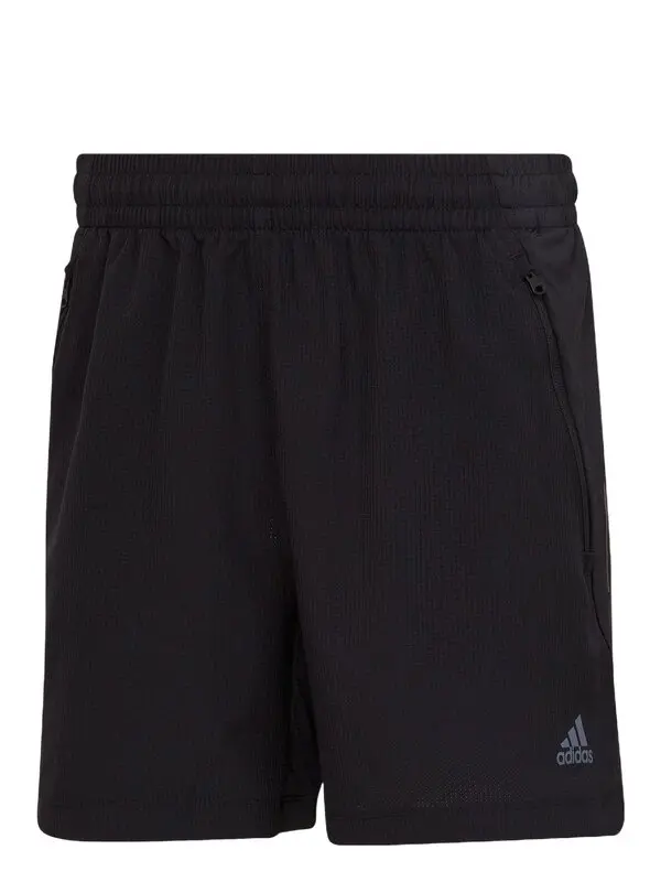 Adidas Solid Color Logo Printing Elastic Waistband Gym Shorts - Default Colorway