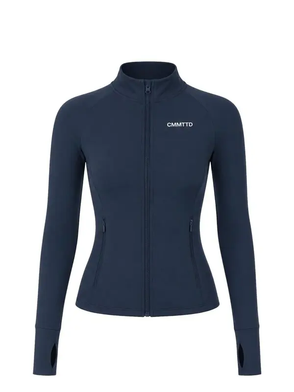 CMMTTD Soft Form Zip-up Jacket - Blue