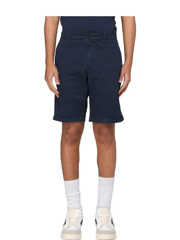 SUN 68 Wide-leg Bermuda Shorts - Blue