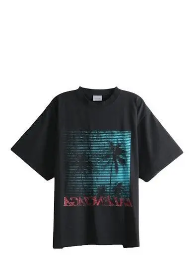 Balenciaga Large Fit T-shirt - Black