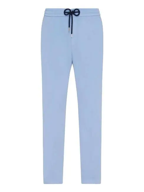 Vilebrequin Satin Cotton Elastic Waist Trousers - Blue