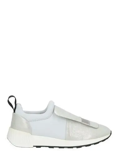 SERGIO ROSSI Metallic Embellished Slip-on Sneakers - Silver