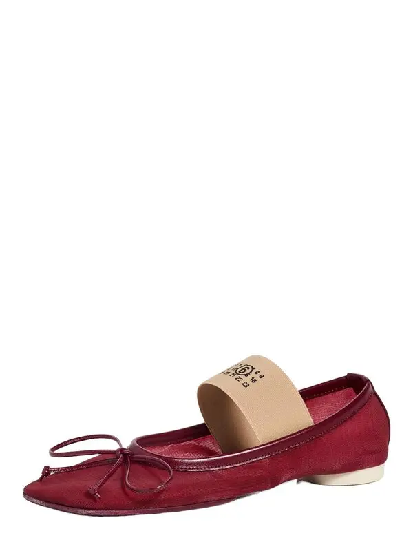 MAISON MARGIELA Anatomic Numeric Ballerina Flats - Ruby Wine