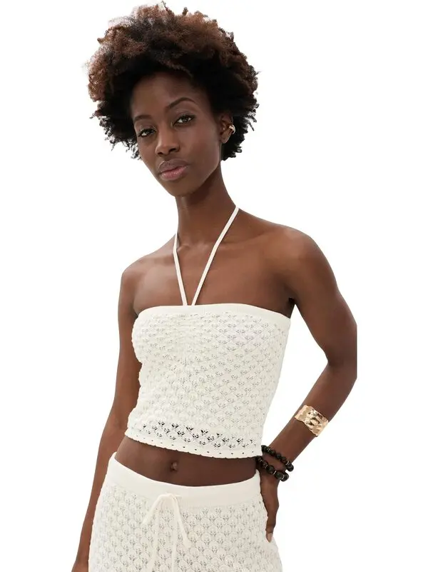 Z Supply Windswept Halter Neck Top - Cloud