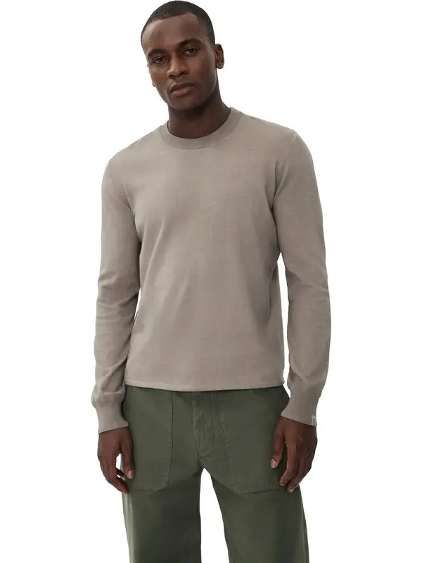 Rag & Bone Washed Supima Crew Sweater - Gran