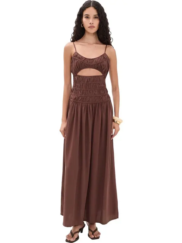 SEVEN WONDERS Adora Maxi Dress - Chocolate