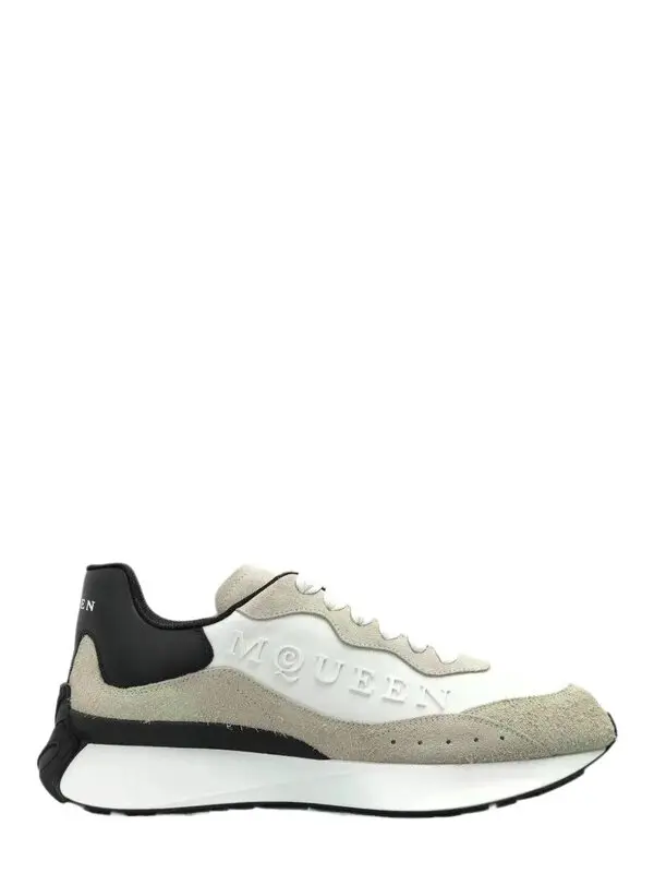 Alexander McQueen Logo-embossed Panelled Sneakers - White