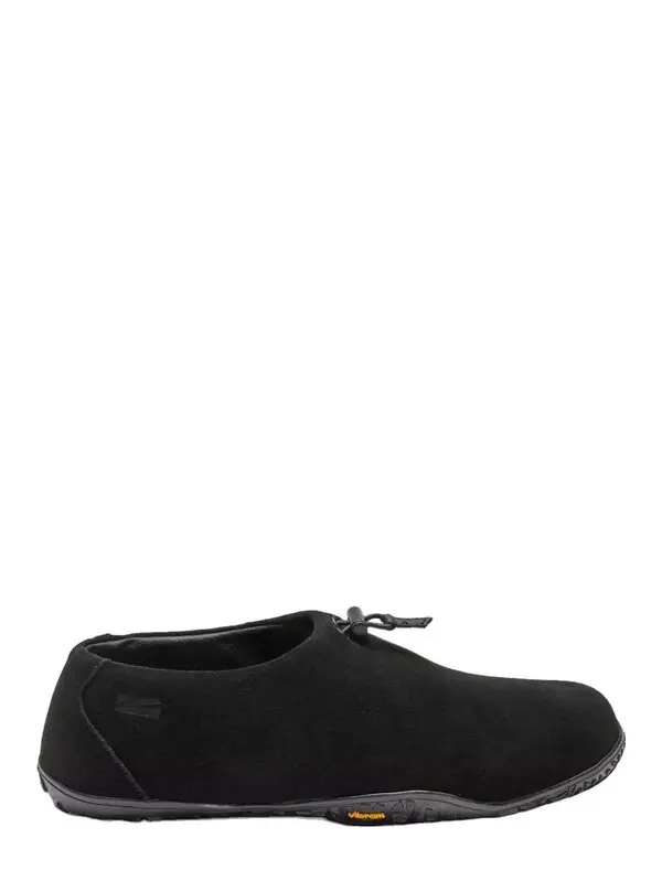 Suicoke Leather Slip-on Sneakers - Black