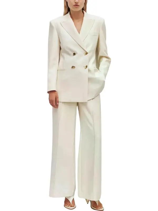 Aje Vortex Pressed-crease Trousers - Neutrals