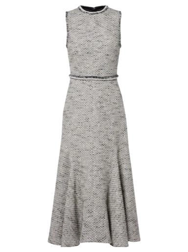 SAFIYAA LONDON Andrea Tweed Midi Dress - Gray