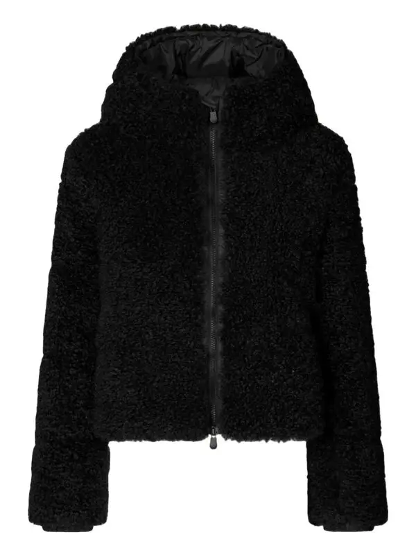 SAVE THE DUCK Hooded Zip-up Casual Jacket - Black