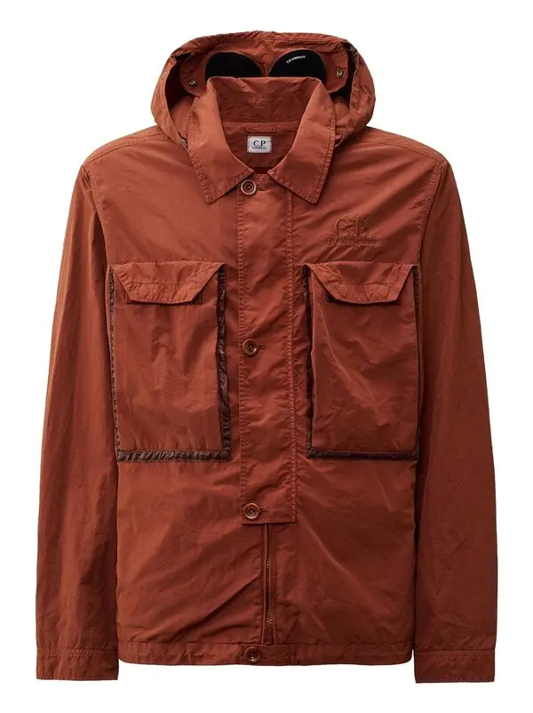 C.P. COMPANY Flatt Goggle Overshirt - Sable-brown