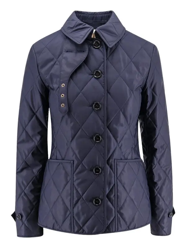 Burberry Quilted Collared Jacket - Black