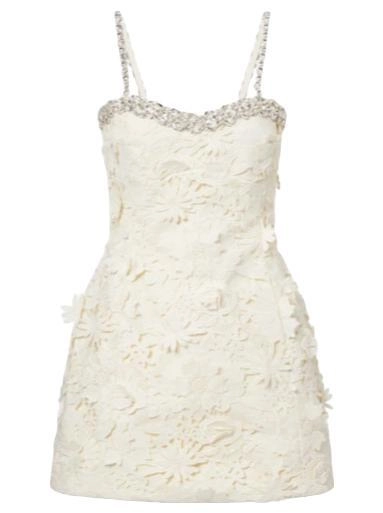 LEO Sophie Embellished Lace Mini Dress - No