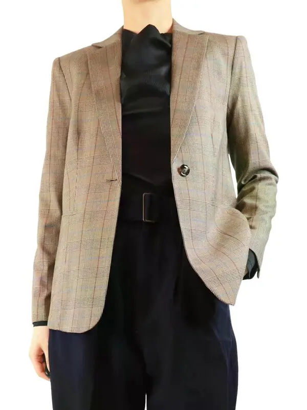 FRAME Check-pattern Blazer - Neutrals