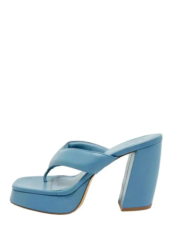 424 Platform Thong Sandals - Blue