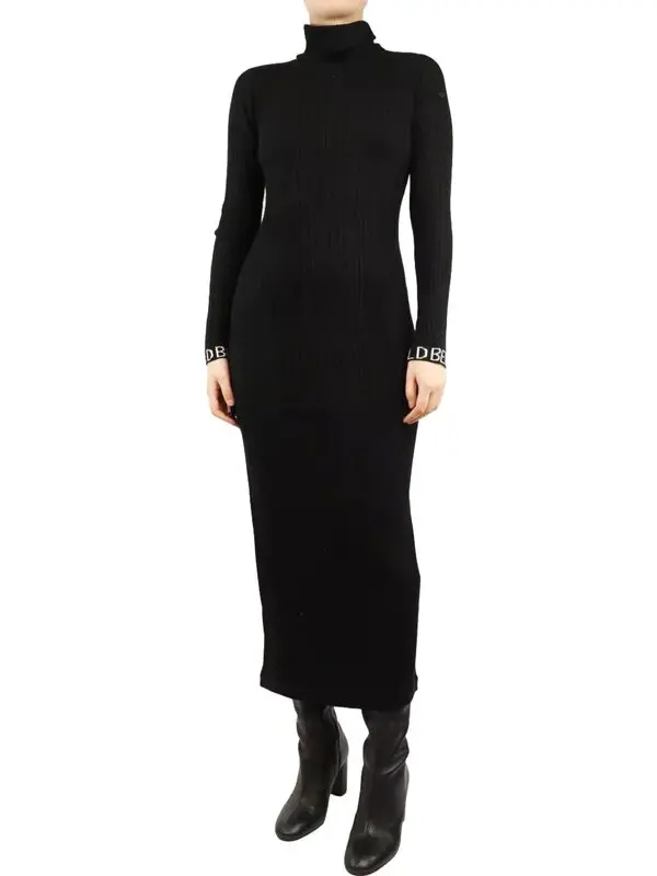 Goldbergh Mireille Maxi Ribbed-knit Dress - Black