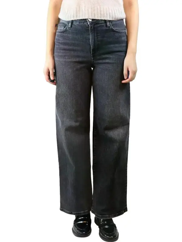 FRAME Le Slim Palazzo Pants - Grey