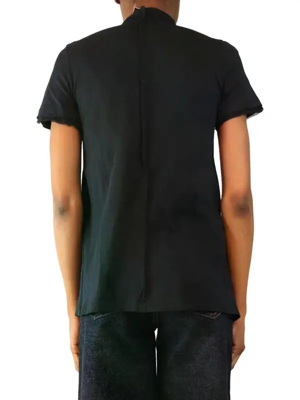 Prada Embellished Pleated Blouse - Black