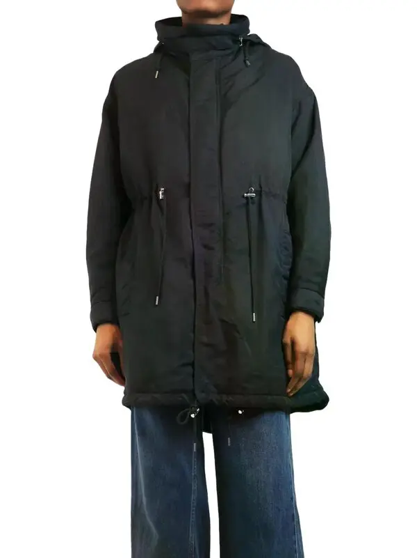Alexander McQueen Drawstring Hooded Parka - Blue