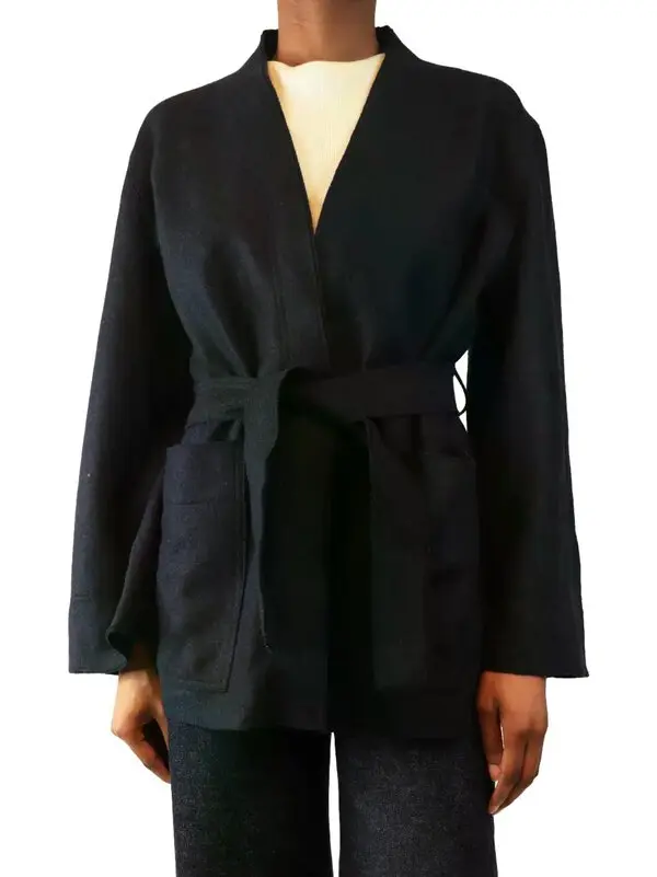 Soeur Balme Belted Coat - Blue
