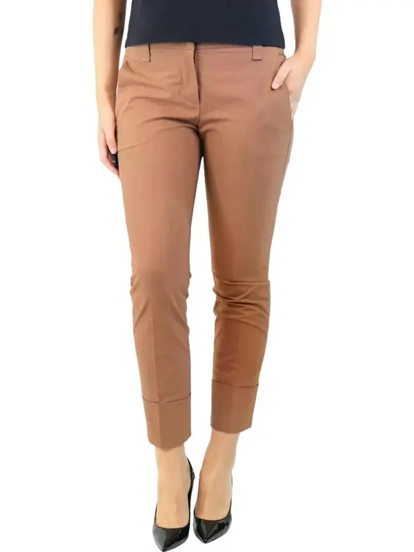Brunello Cucinelli Cropped Tapered Trousers - Neutrals