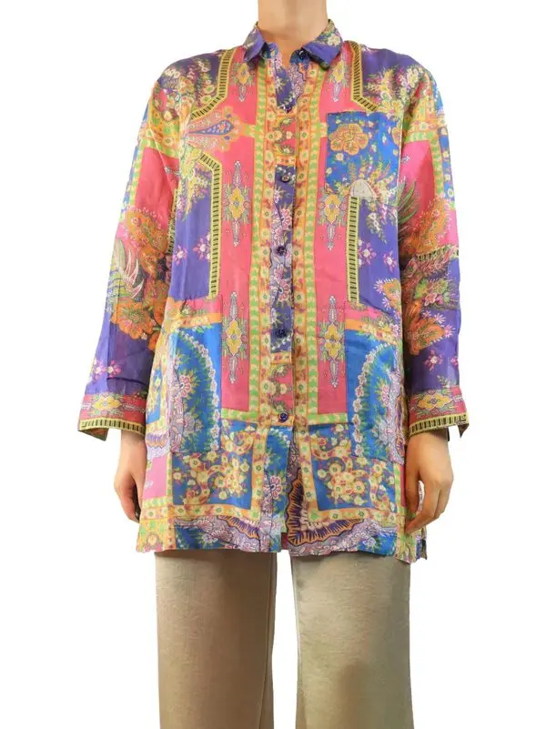 Etro Floral Print Shirt - Blue
