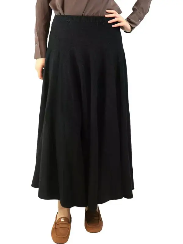 Marni Wool Midi Skirt - Black