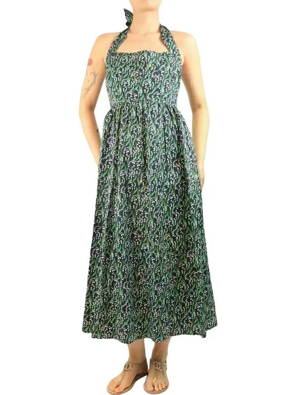 Hill House Home Fleur Midi Dress - Black