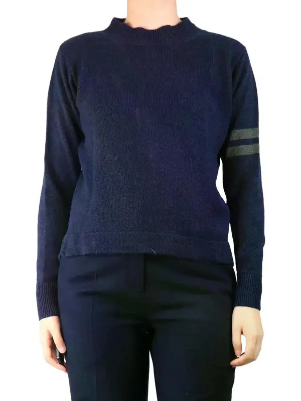 MARGARET HOWELL Mock Neck Sweater - Blue