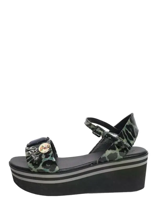 Clergerie Bejewelled Platform Sandals - Green