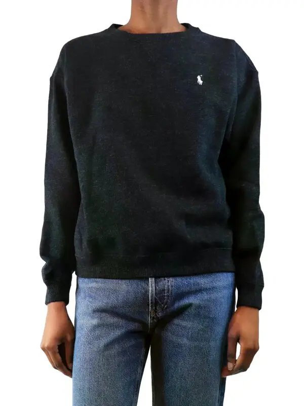 Polo Ralph Lauren Marl Textured Crew Neck Sweater - Grey