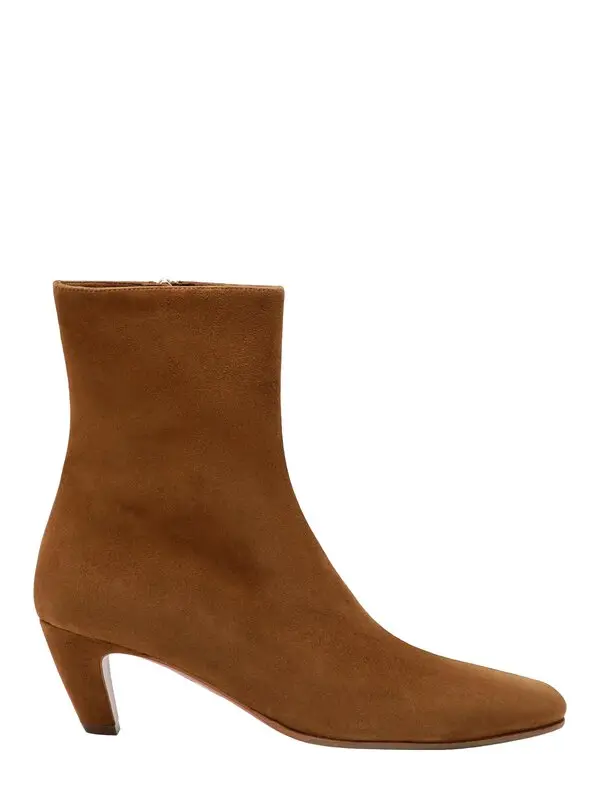 AQUAZZURA Suede Ankle Boots - Brown