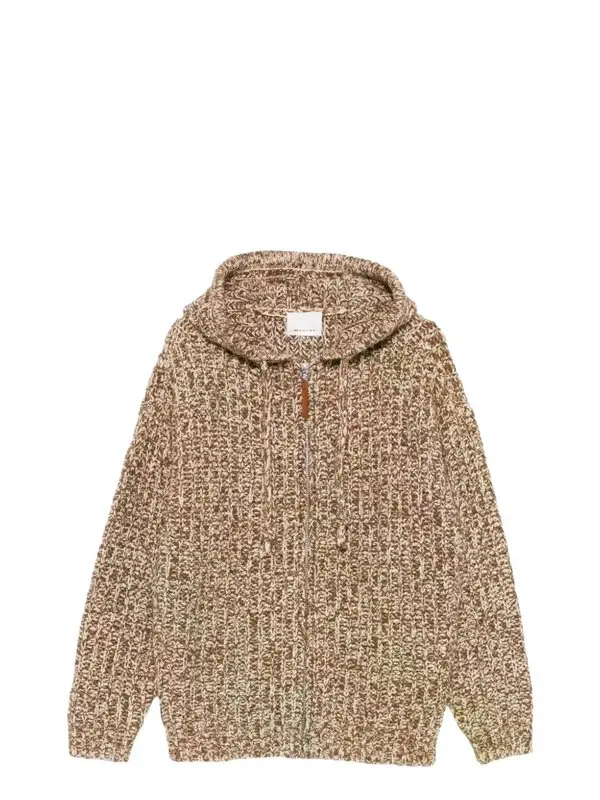 Isabel Marant Étoile Ribbed Knit Zip-up Hoodie - Brown