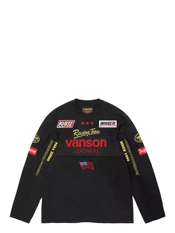 Supreme X Vanson Leathers Long-sleeve T-shirt - Black