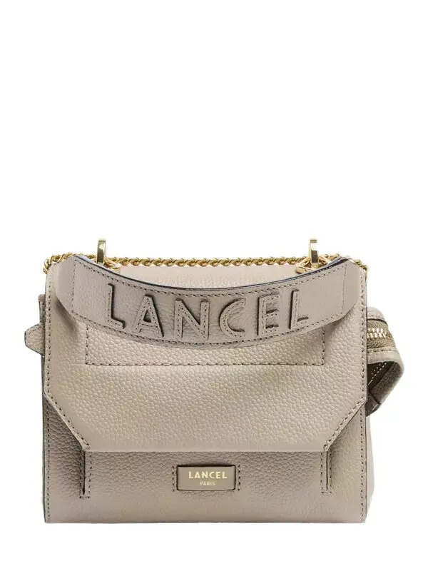 LANCEL Ninon Grained-leather Cross Body Bag - Neutrals