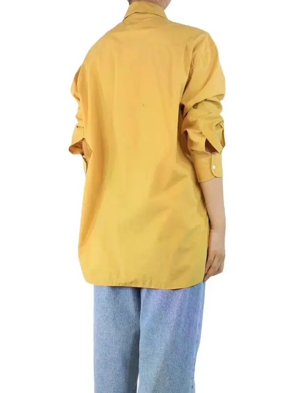 NILI LOTAN Cotton Button-up Shirt - Yellow