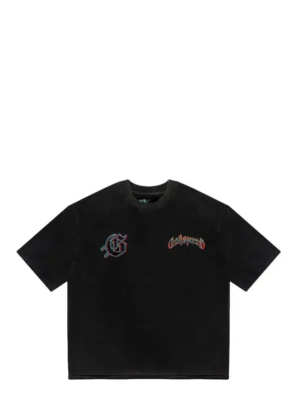 GODSPEED Natural Disaster Graphic-print T-shirt - Black