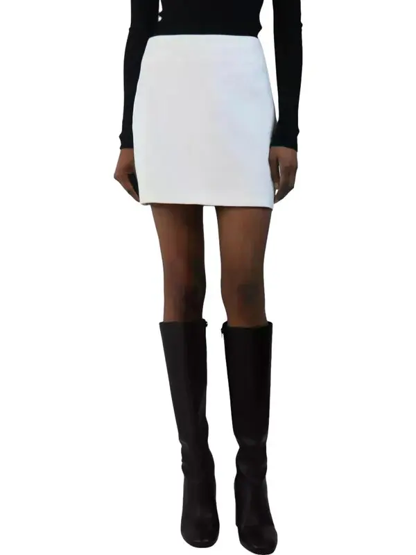 Veronica Beard Tuxedo Mini Skirt - Neutrals