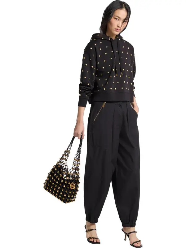 Michael Kors Cotton Poplin Parachute Joggers - Black