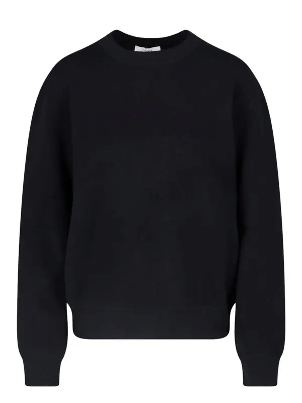 THE ROW Cotton And Silk Sweater - Black