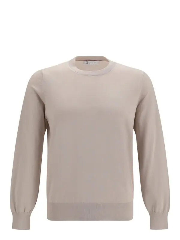 Brunello Cucinelli Cotton Sweater - Beige